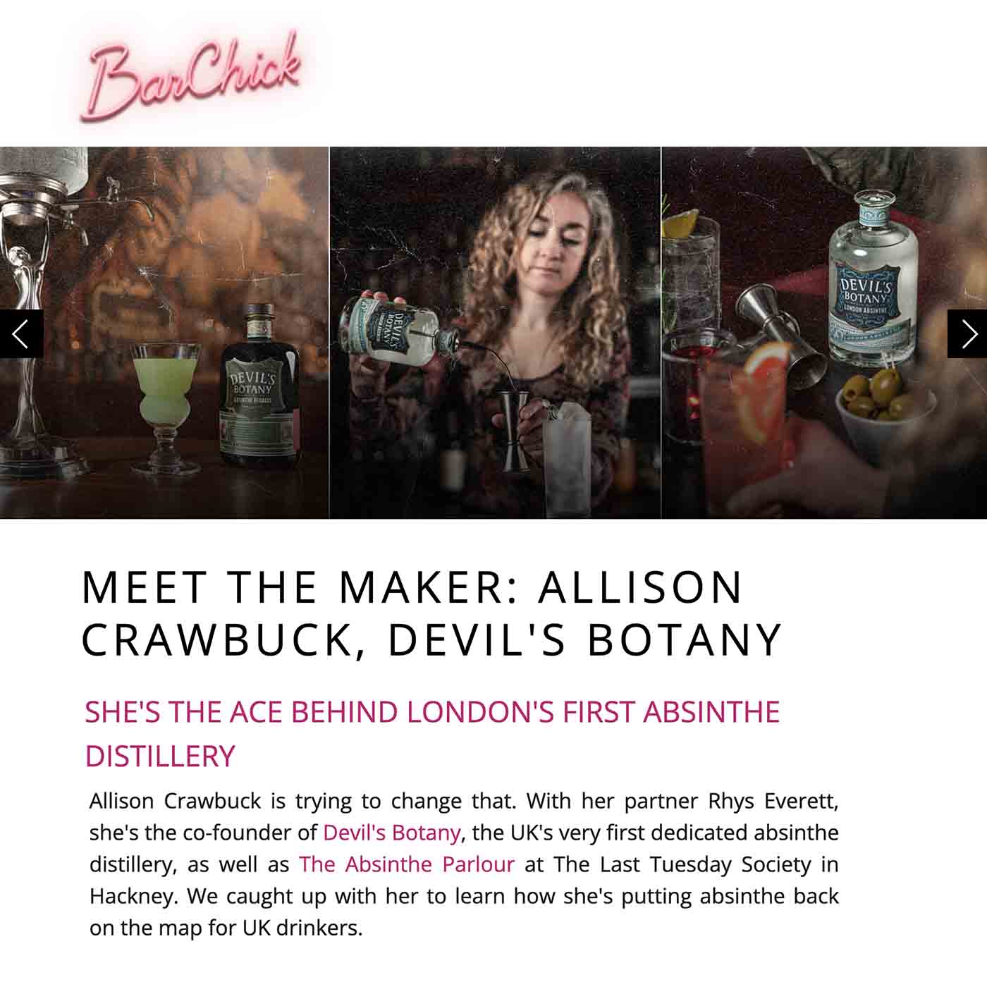 Press – Devil's Botany Distillery